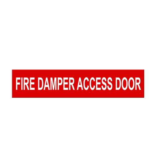 Marking Services Self-Adhesive Pipe Markers - Legend "Fire Damper ...