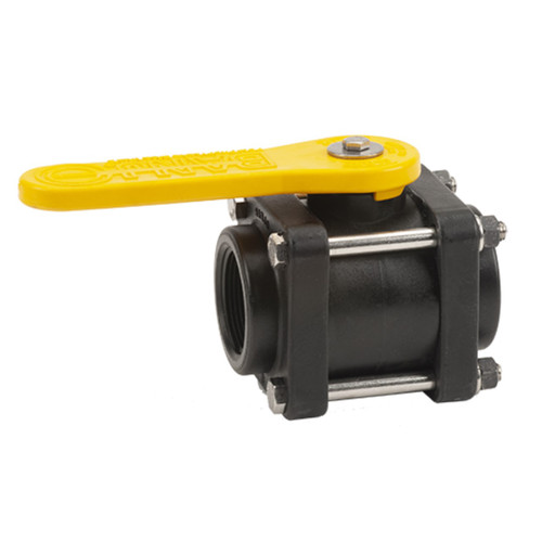 Banjo 1 1/2 in. Full Port Polypropylene 4-Bolt Ball Valve - 1-1/2 in ...