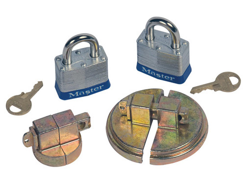 Justrite Drum Locks - Steel Drum Set With 2 Padlocks - Steel drum set ...