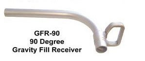 FloMAX 1 in. 90° Spout Diesel Fuel Gravity Fill Tube - 90° Spout - 1 in ...