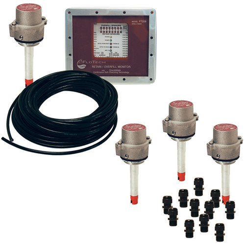 FloTech Checkmate Overfill System (Top Detection Only) w/ 4 ...
