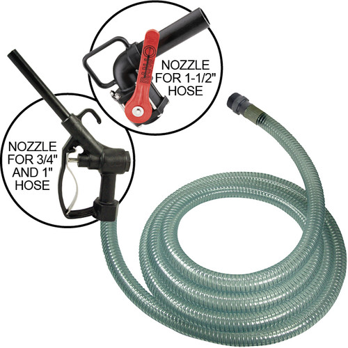 1 in. PVC DEF Hose Assembly Male NPT Fitting X Nozzle - John M ...