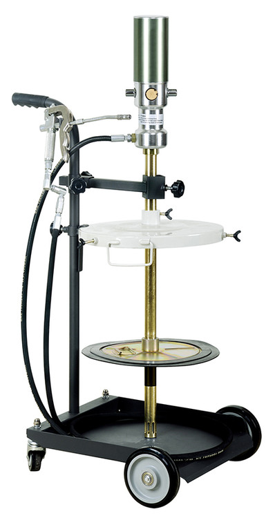 Lubeworks 120 lbs. (16 Gallon Drum) Mobile Grease Dispensing System ...