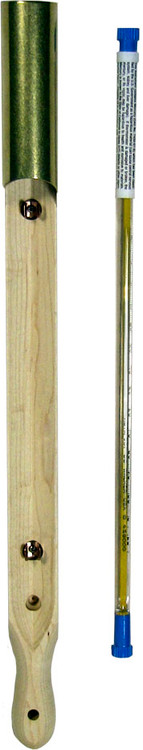 W.L. Walker Wood Back Mercury Thermometer - John M. Ellsworth Company
