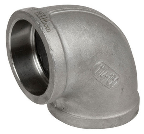 Smith Cooper Cast 150# Stainless Steel 2 1/2 in. 90° Elbow Fitting ...