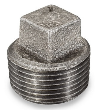 Smith Cooper 150# Black Malleable Iron 1/4 in. Square Head Plug Pipe ...