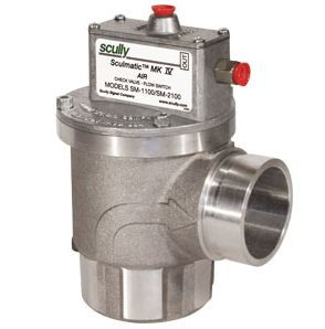 Scully Mark IV Flow Switch Angle Check Valve - John M. Ellsworth Company