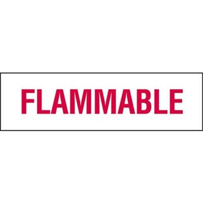 Flammable Vinyl Sticker 6 in. x 21 in. - John M. Ellsworth Company