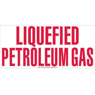 Liquefied Petroleum Gas Vinyl Sticker 9 1/2 in. x 21 in. - John M ...
