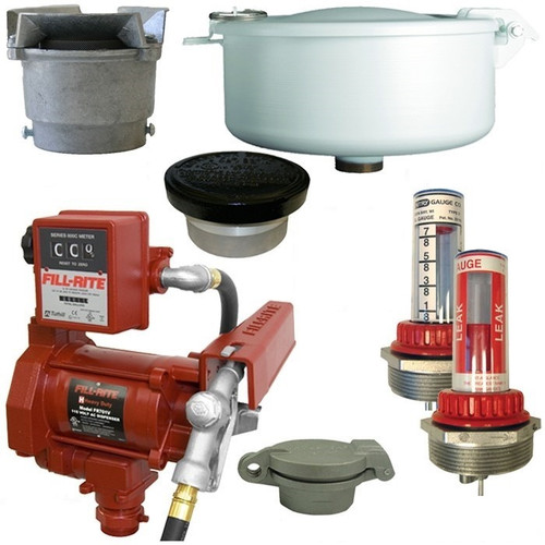 20 GPM Pump & Diesel Vent Kit For 550 Gal. x 49 in. Double Wall Skid ...