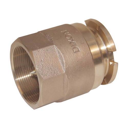 Dixon 3 in. Female NPT Brass Bayonet Style Dry Disconnect Adapter ...