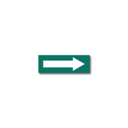 Marking Services Series MS-900 Self-Adhesive Pipe Marker w/White Arrow ...