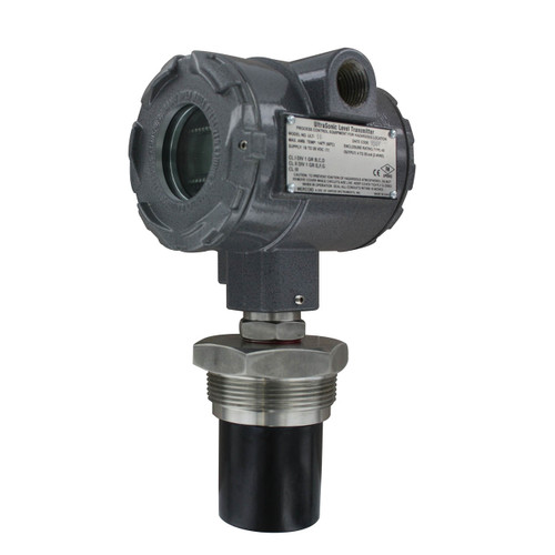 Dwyer Series ULT Ultrasonic Level Transmitter w/ 2 in. Male NPT Process ...