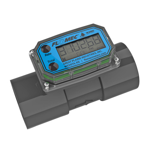 GPI TM Series 2 in. Spigot Electronic Water Flow Meter w/ LCD Display ...