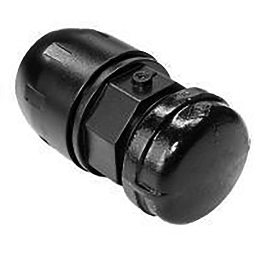 FastPipe® 3 in. End Cap, Black - John M. Ellsworth Company