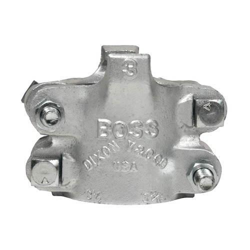 Dixon Boss® 375 Clamp 3 in. Hose ID Zinc Plated Iron 4 Bolt and 4 ...