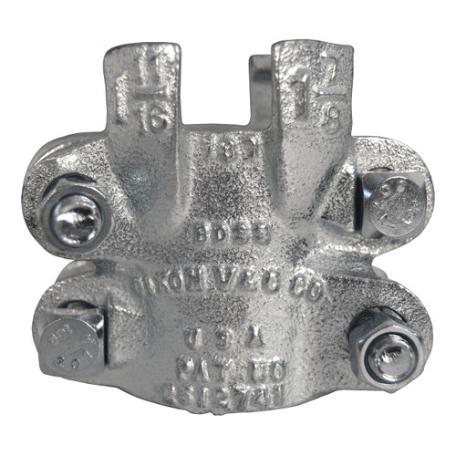 Dixon Boss® B35 Clamp 3 in. Hose ID Zinc Plated Iron 4 Bolt and 2 ...