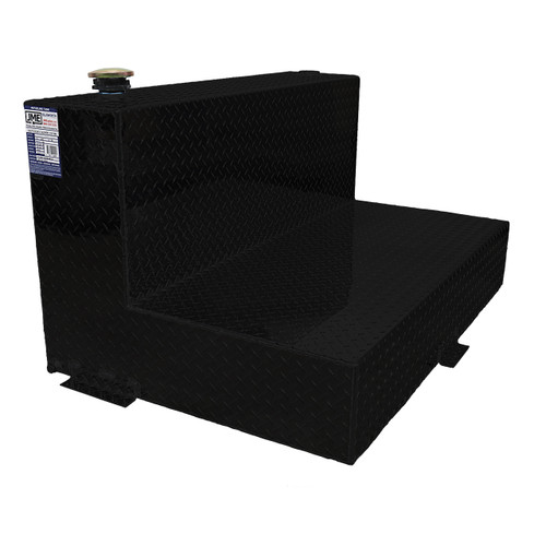 95 Gallon Aluminum L-shape Fuel Transfer Tank - Black Powder Coated ...