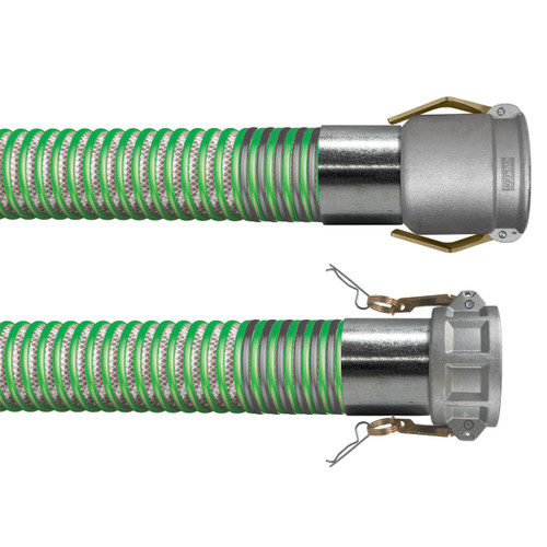 Kuriyama Tigerdrop 3 in. TDH Clear Fuel Drop Hose w/ Type C Aluminum ...