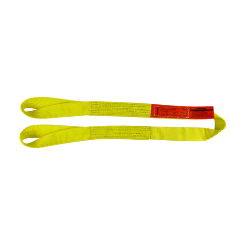 Lift-All Webmaster 1600 Nylon Web Sling, 2" x 6', 2-Ply, Eye & Eye (E/E ...