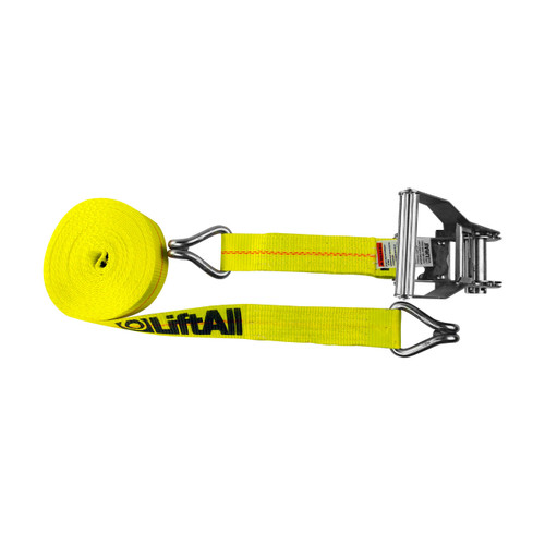 Lift-All Load Hugger 2" Poly. Tie Down w/ Ratchet, 1-Ply, U-Hook, 3,300 ...