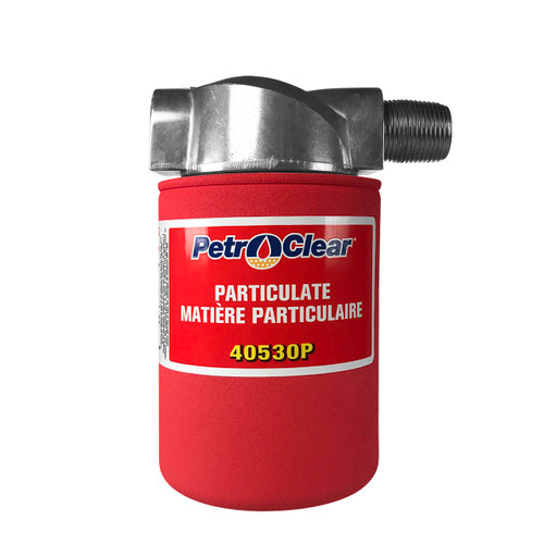 Petroclear 3/4 in. Diesel Fuel Filter w/ Adapter Kit - 30 Micron - 18 ...