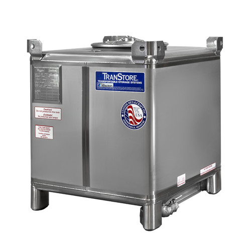 TranStore 512074 Stainless Steel IBC Tank - 350 Gallons - John M ...