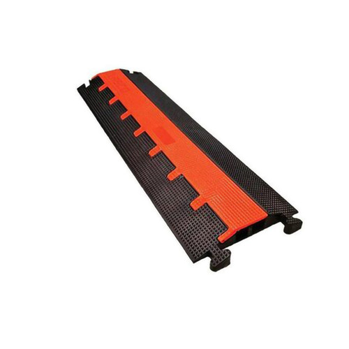 Elasco LiteGuard Two-Channel Cable Guard, 1 1/4 in. Channel, Black ...