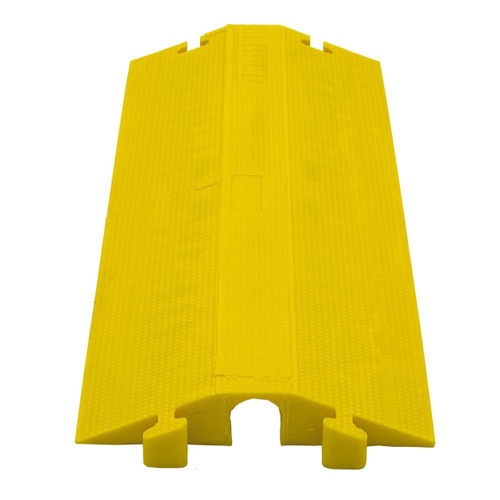 Elasco Single 2 in. x 2 in. Channel Dropover Cable Protector, Yellow ...