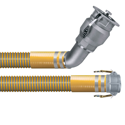 Kuriyama Tigervapor 4" Standard Duty Vapor Recovery Hose, C x DXVR45 Ends