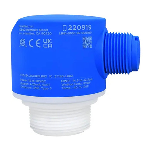 Flowline EchoBeam LR81 80 GHz Liquid & Solid Level Transmitter, 1 1/2 ...