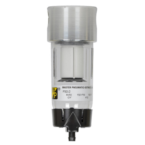 Master Pneumatic F50 Series Mini Inline Filter w/Manual Drain, 5 Micron ...