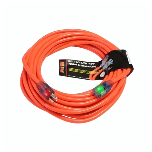 Century Wire and Cable 50 ft. 12/3 SJTW Pro Glo Extension Cord w/ CGM ...