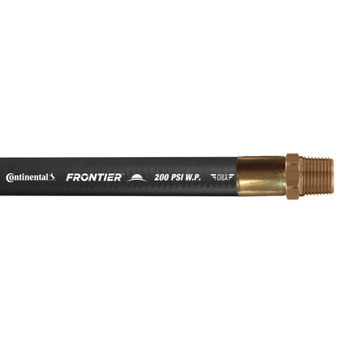Continental Frontier .75" 200 PSI Standard Air & Water Hose, Black, MxM