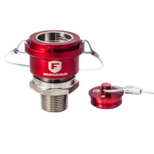 Fast Fill N100P Crankcase Nozzle w/Plug, Red - John M. Ellsworth Company