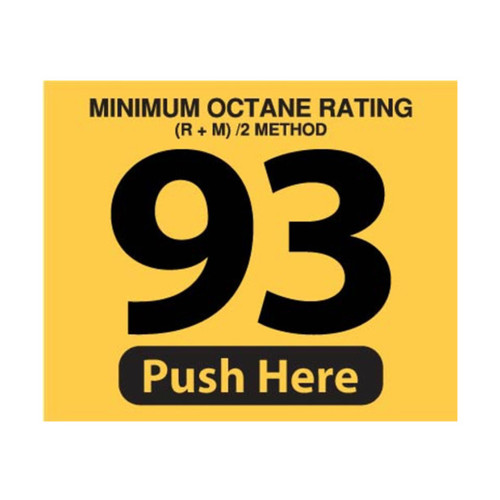 RDM 9344 93 Octane Decal Label - Helix - John M. Ellsworth Company