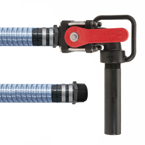 BadgerFlex Poly Spring 1 1/2 in. PVC DEF Hose w/ Male NPT Fitting x ...