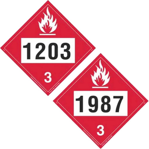 Labelmaster Two-Sided 4-Digit Placard Rigid Vinyl Placards - 1203 ...