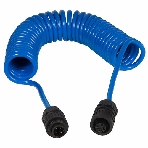 Newson Gale CAB2B05Q Blue Hytrel 2-Core Spiral Cable w/ Quick Connector ...