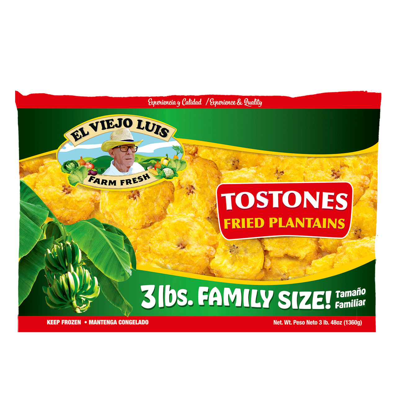 Tostones | Fried Plantains 3Lbs. | Viejo Luis