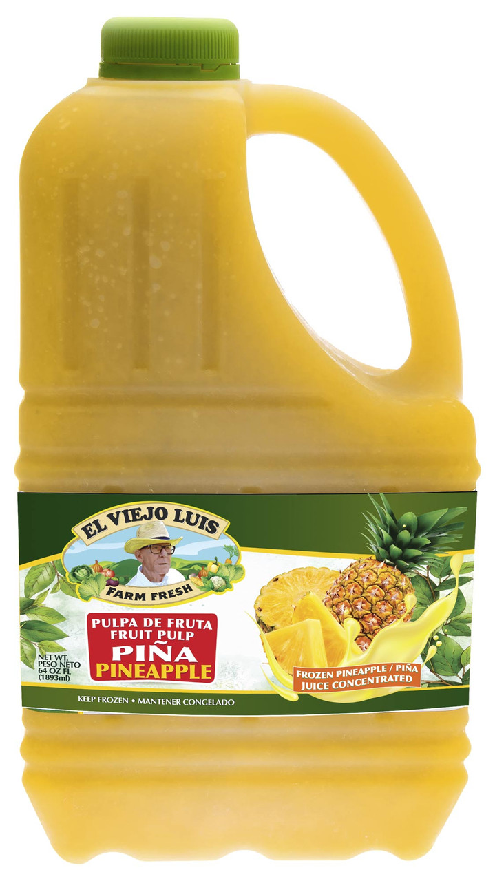 Piña- Pineapple Concentrated Fruit Pulp 64 oz | El Viejo Luis