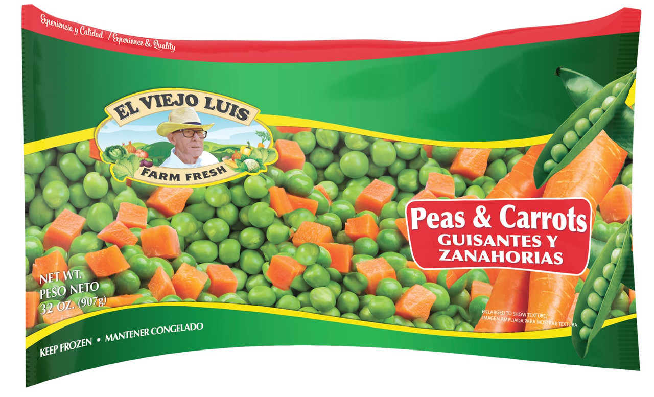 Peas & Carrots Mixed Frozen Vegetables 32 oz | El Viejo Luis