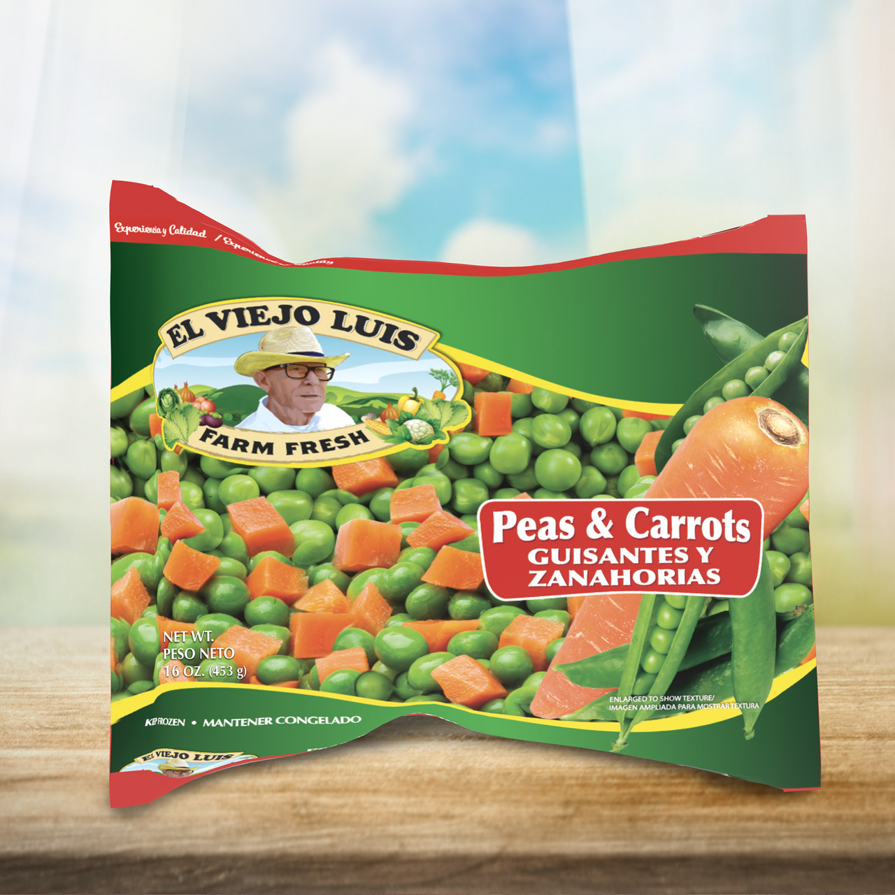Peas & Carrots Mixed Frozen Vegetables 16 oz | El Viejo Luis