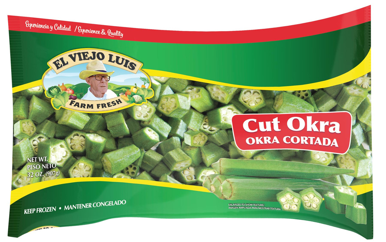 Cut Okra 32 oz | El Viejo Luis