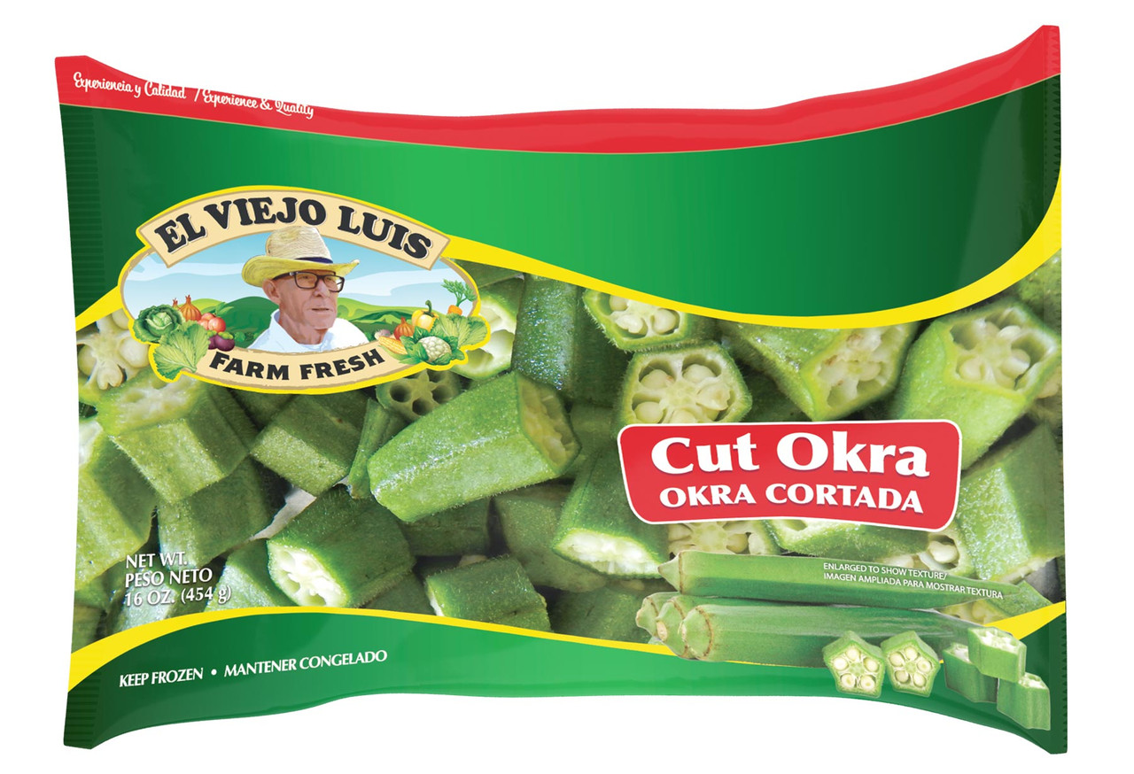 Cut Okra 16 oz | El Viejo Luis