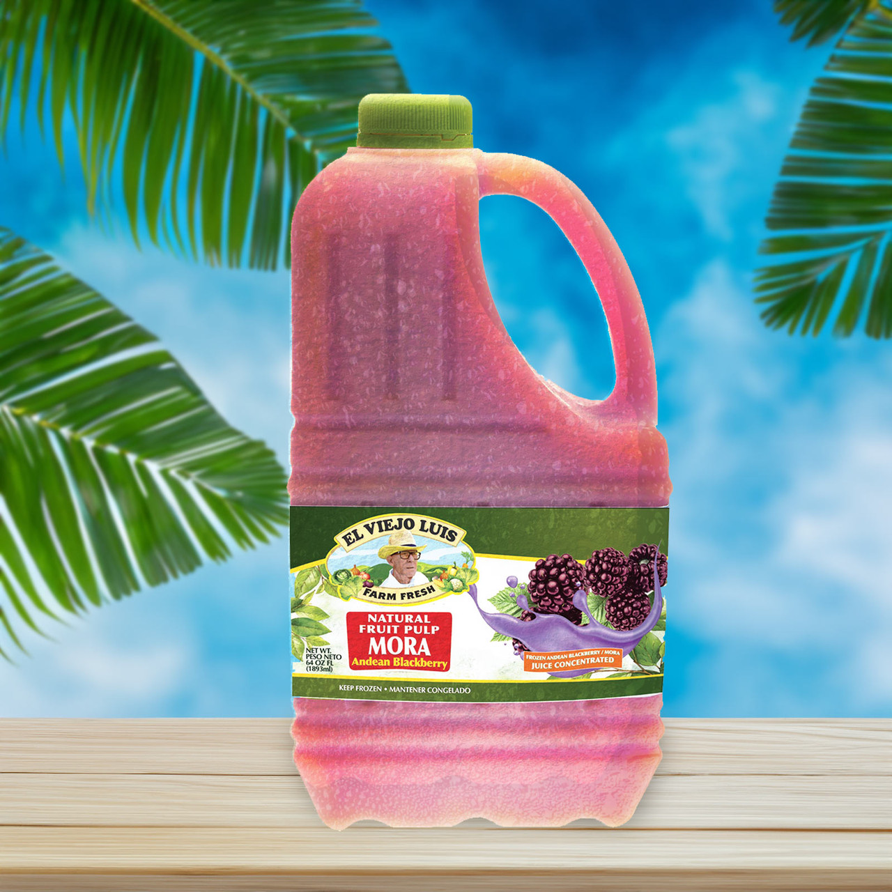 Mora Concentrate Fruit Pulp 64 oz (6 Units of 64 oz. per Case)