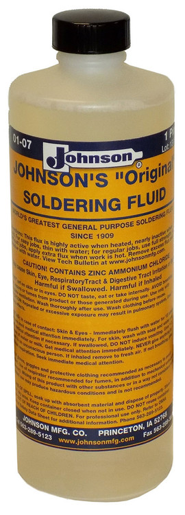 JOHNSON'S ORIGINAL SOLDERING FLUID PINT BOTTLE CASE OF 12 - Alassco ...