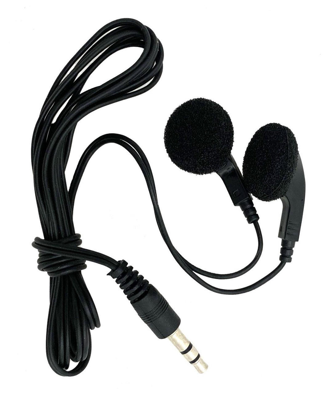 Soundnetic Disposable Earbuds / Earphones | Black - Foam Earpads and 3 ...