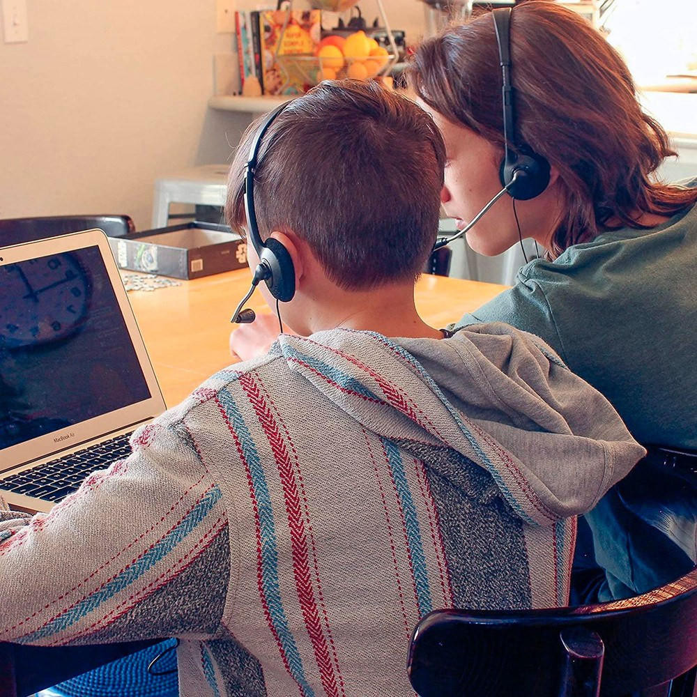 Soundnetic Disposable Stereo Classroom Headset with 3.5mm Plug and Boom ...