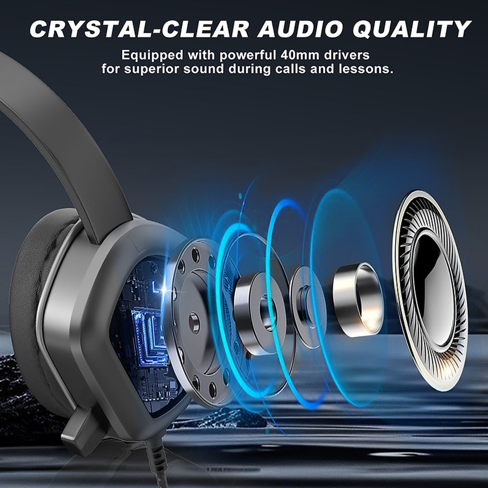 TechProtectus 3.5mm Jack Kids Headphone with Stub Mic